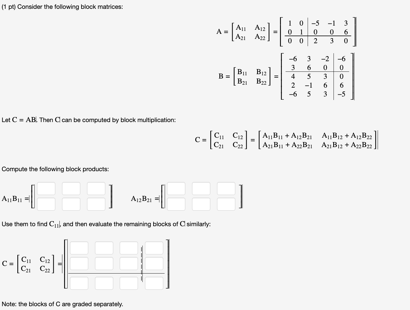 Solved If A and B∣ are 6×2∣ matrices, and C is a 7×6∣ | Chegg.com