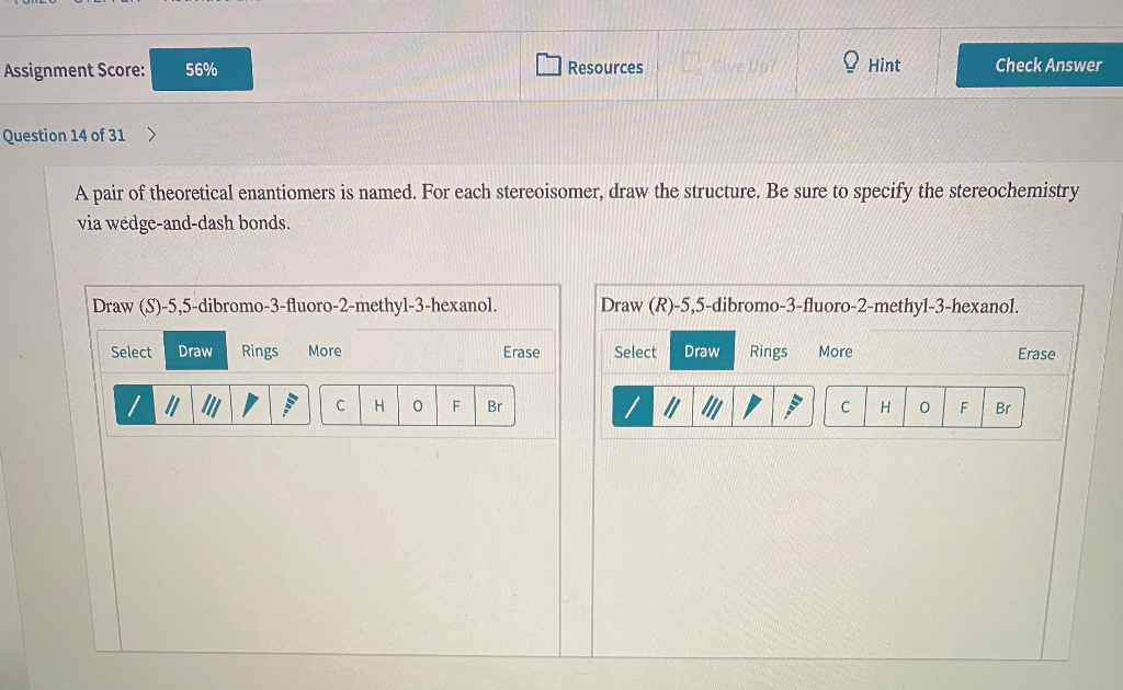 Solved Assignment Score: 56% 1 Resources Hint Check Answer | Chegg.com