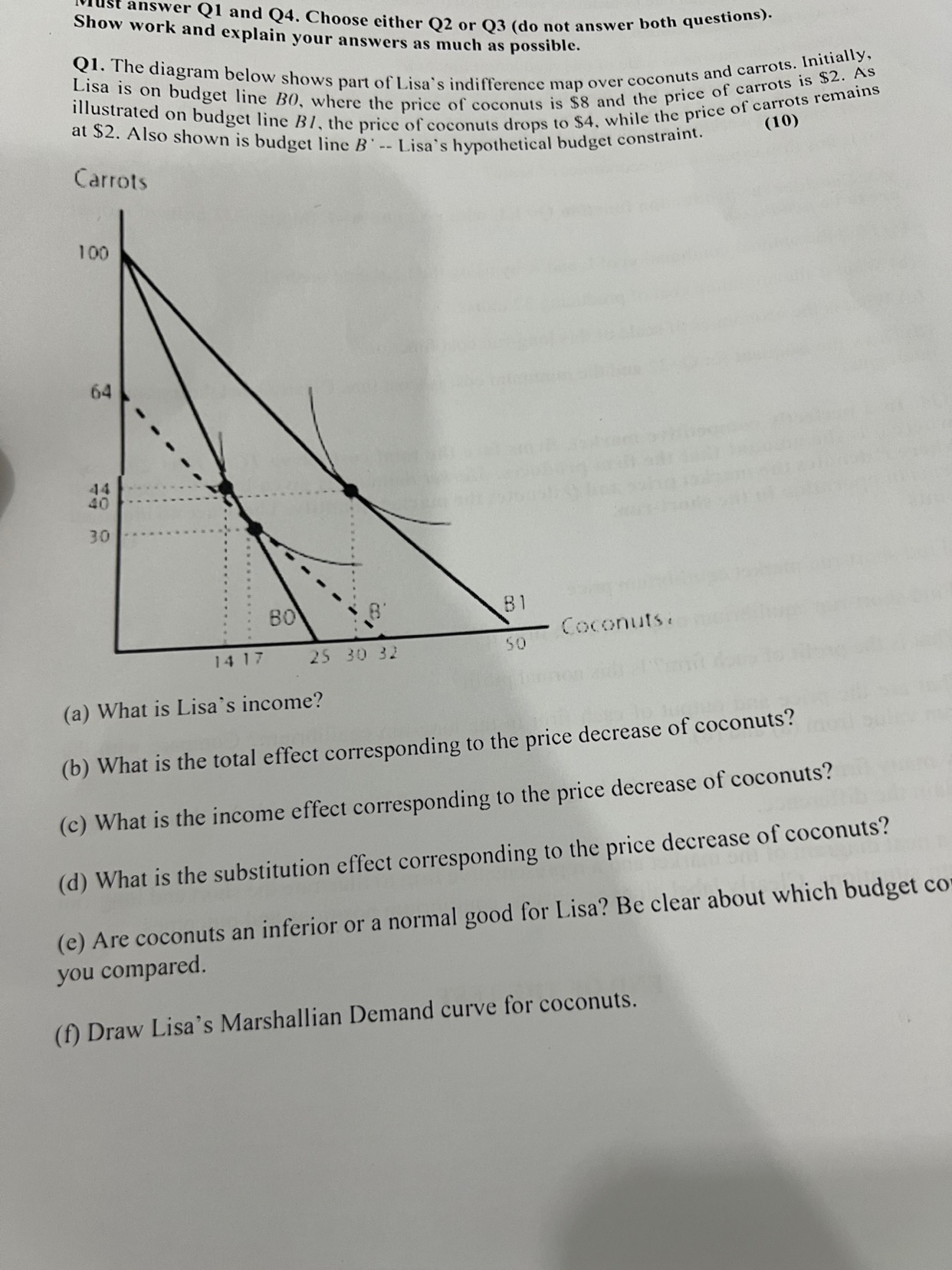 Solved Wer Q1 and Q4. Choose either Q2 or Q3 (do not answer | Chegg.com