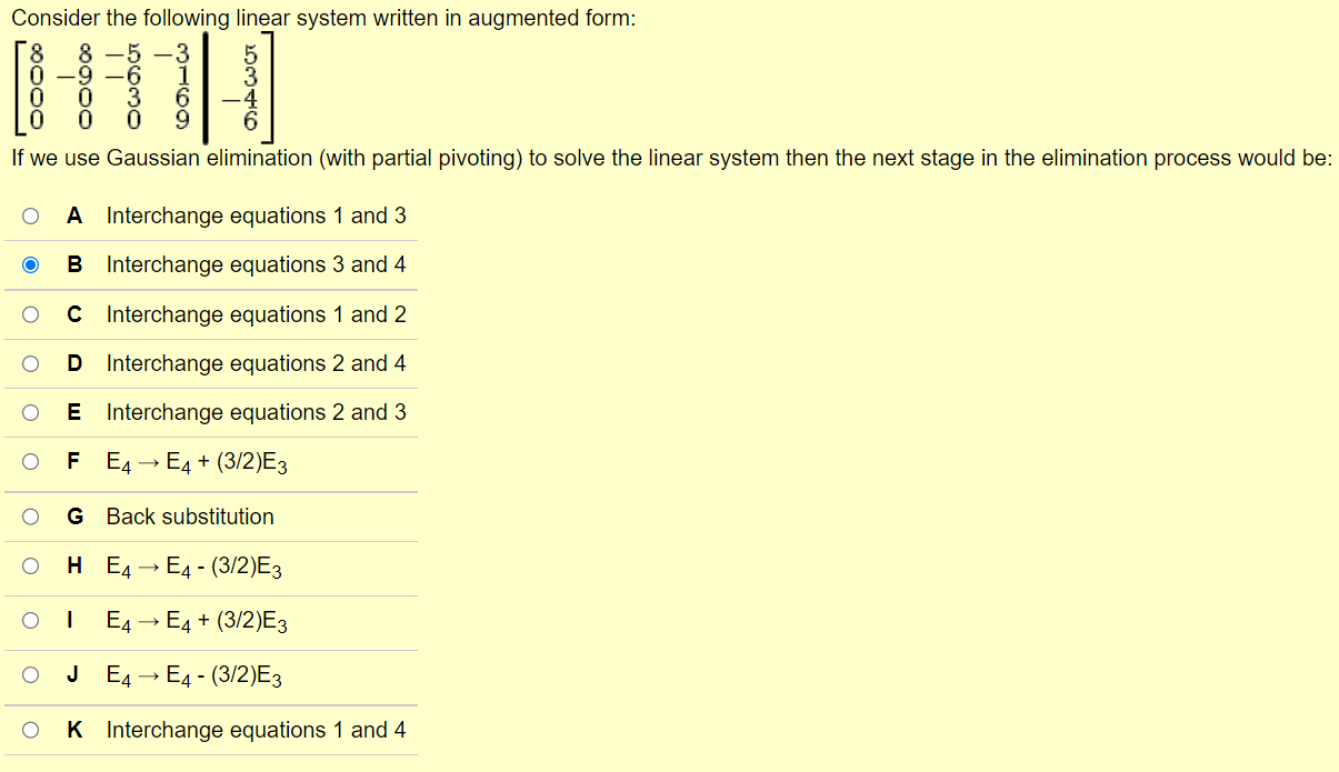 Solved Consider the following linear system written in | Chegg.com