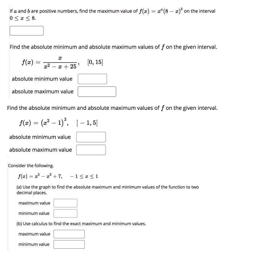 Solved If a and b are positive numbers, find the maximum | Chegg.com
