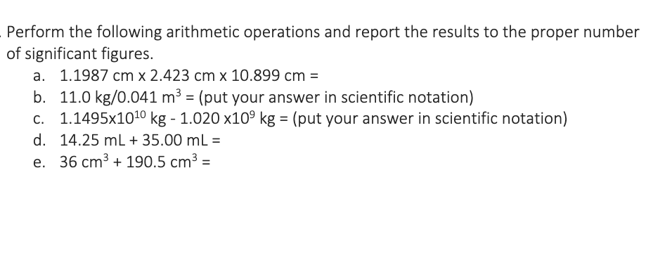 Solved Perform the following arithmetic operations and | Chegg.com