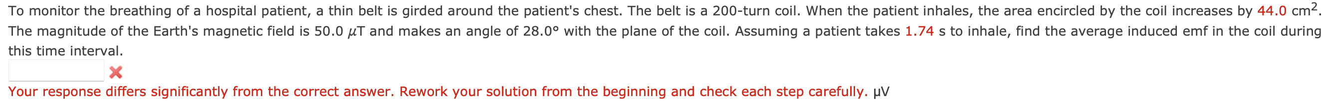 Solved this time interval. ) Your response differs | Chegg.com