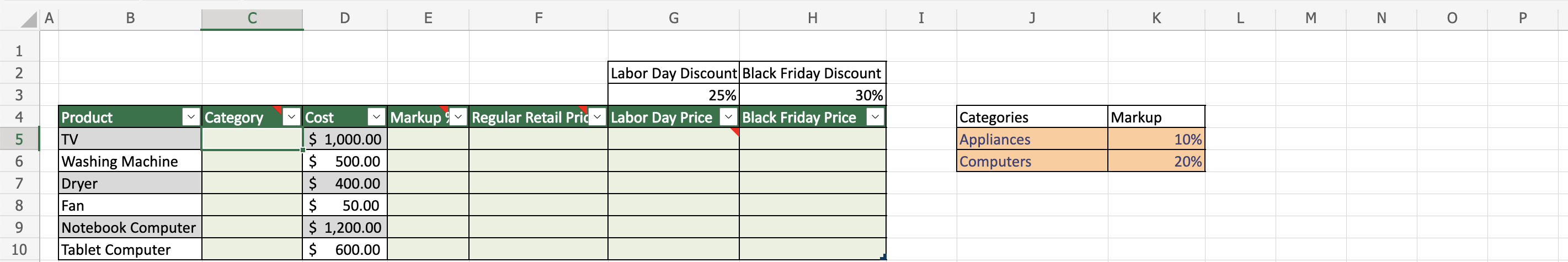Solved Complete the table in order to calcualte the labor | Chegg.com