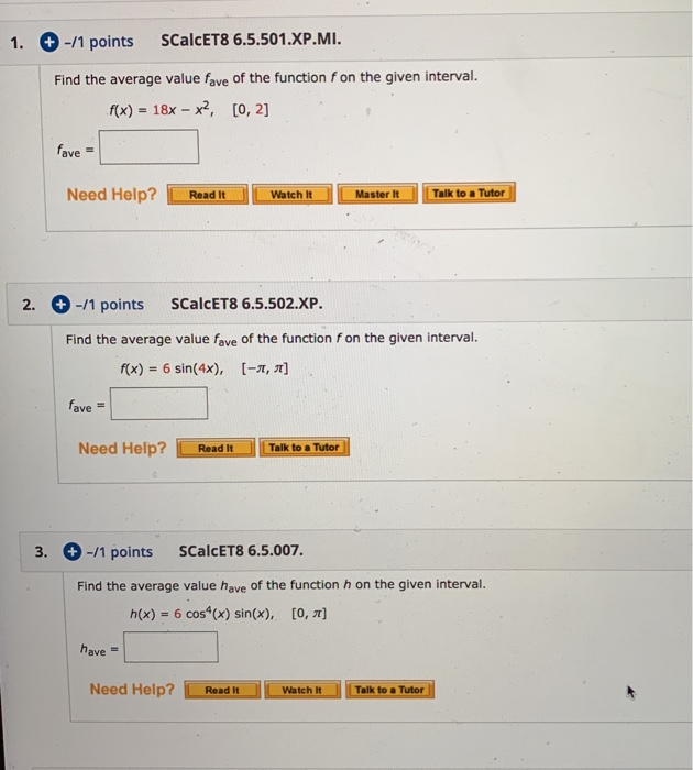 Solved 0/1 points Previous Answers CalcET8 6.4.024. as the | Chegg.com