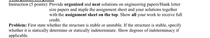 Solved Instruction (5 points): Provide organized and neat | Chegg.com