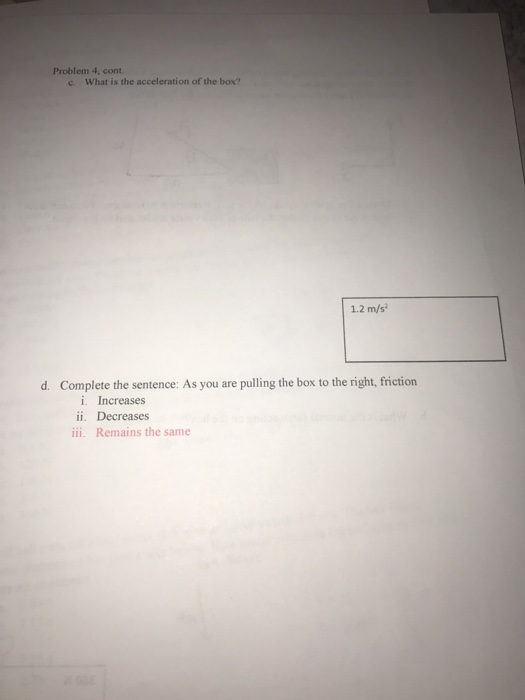 Solved figure below, a 40-kg box is pulled to the right | Chegg.com