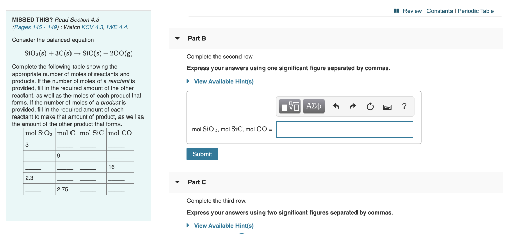 Solved II Review | Constants Periodic Table MISSED THIS? | Chegg.com