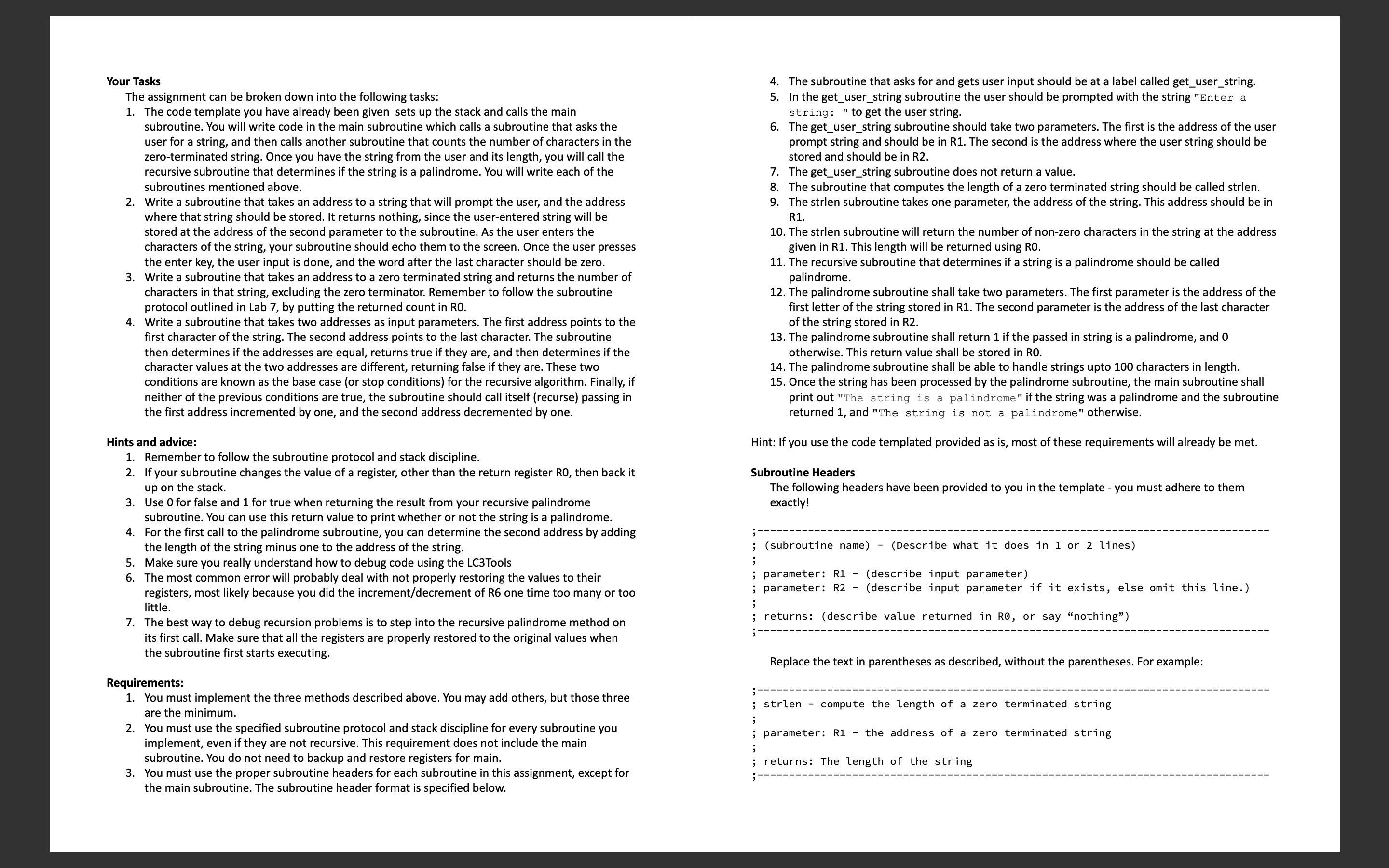 Solved High Level Description A string can be determined to | Chegg.com