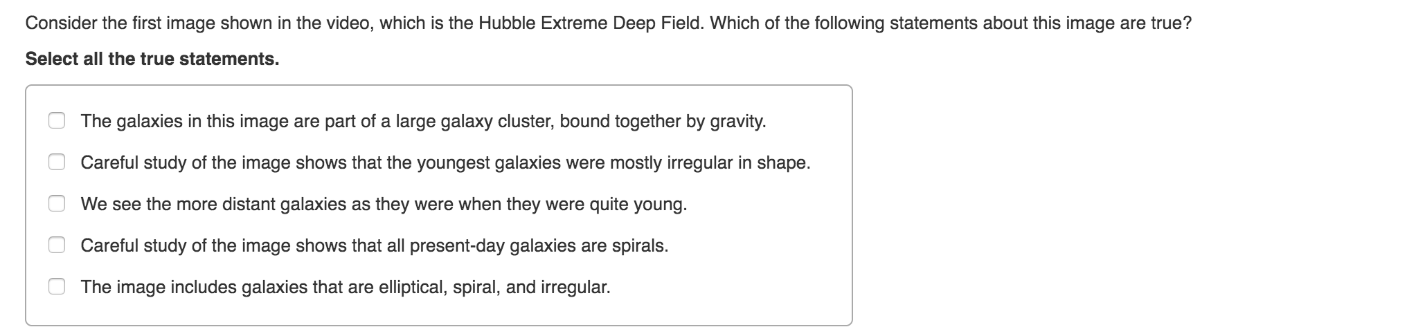 Consider the first image shown in the video, which is | Chegg.com