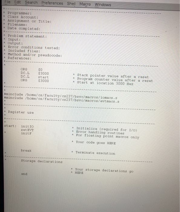 Solved This program is for my machine and assembly language | Chegg.com