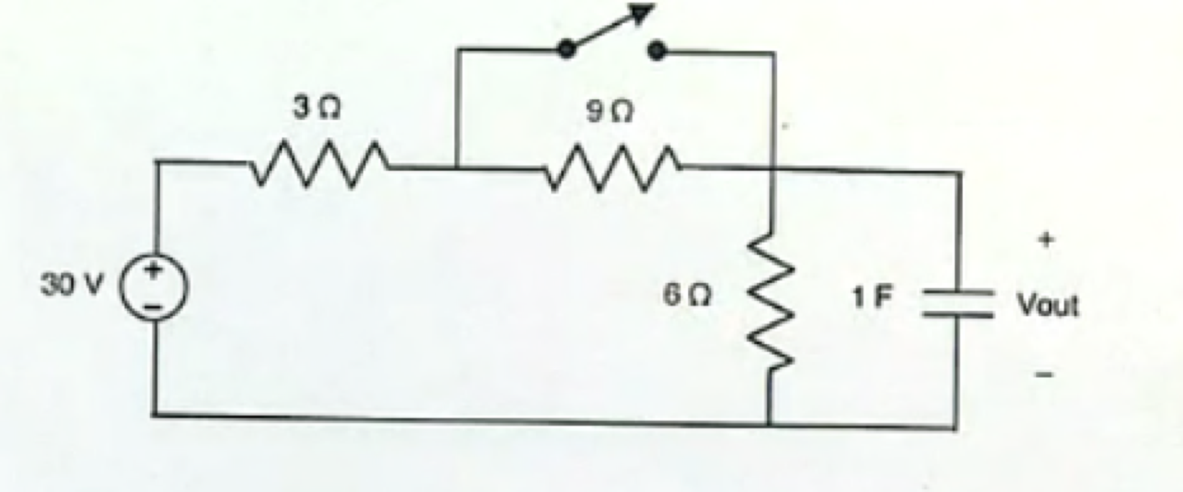 Solved The Switch In The Circuit Shown Below Has Been Closed