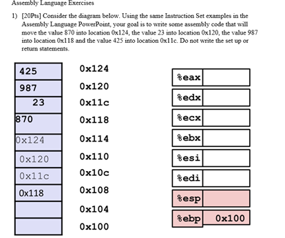 Solved 1) [20Pts] Consider the diagram below. Using the same | Chegg.com
