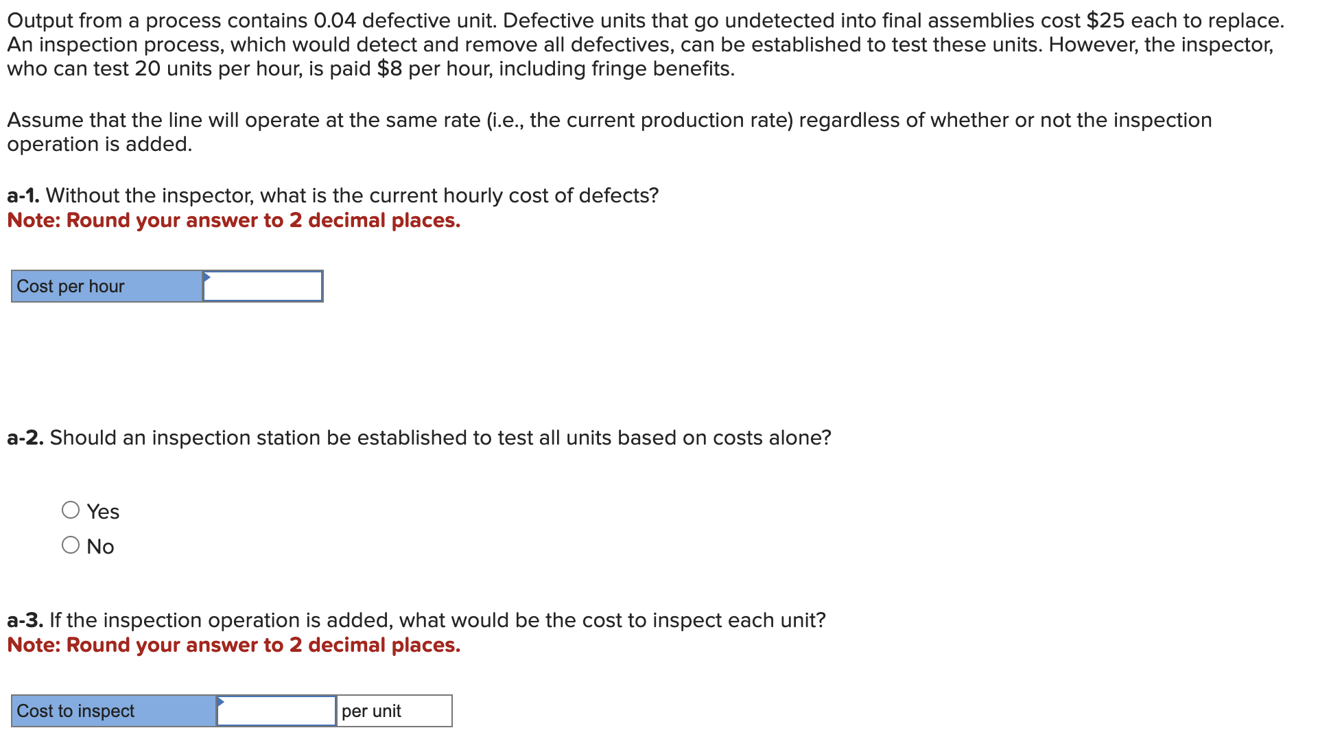 Solved Output from a process contains 0.04 defective unit. | Chegg.com