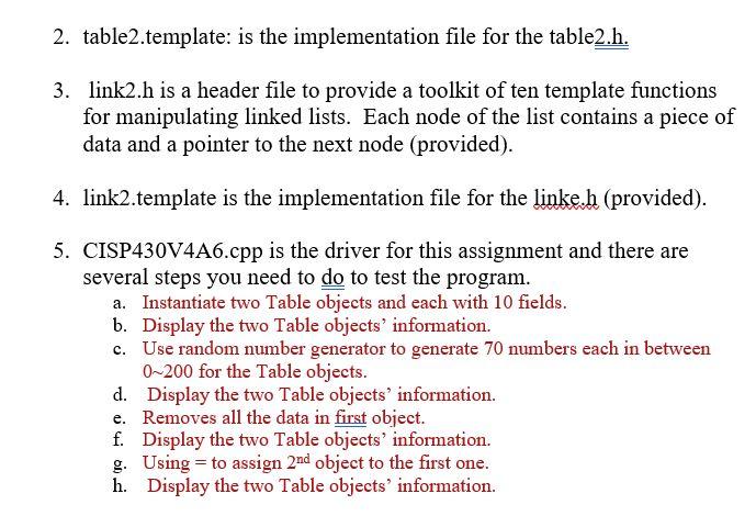 Solved The main focus of this assignment is chained hash and | Chegg.com