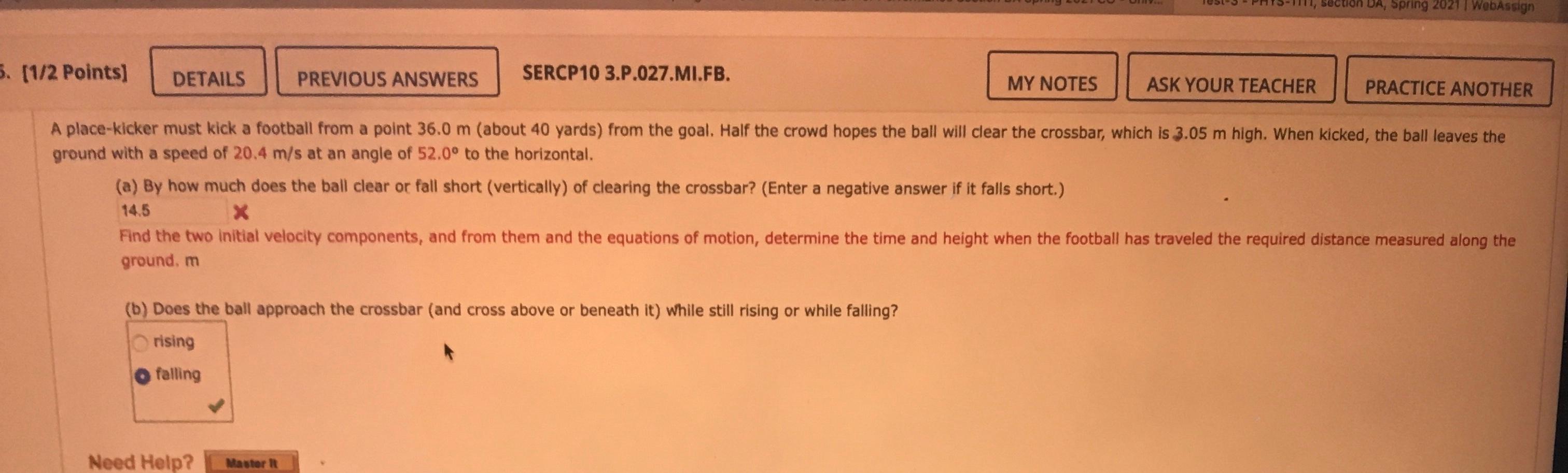 Solved DA, Spring 2021 | WebAssign 5. [1/2 points) DETAILS | Chegg.com