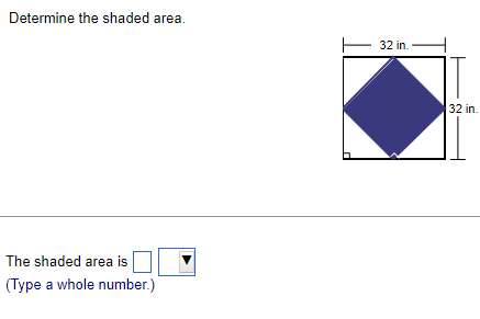 Solved Determine the shaded area. The shaded area is (Type a | Chegg.com