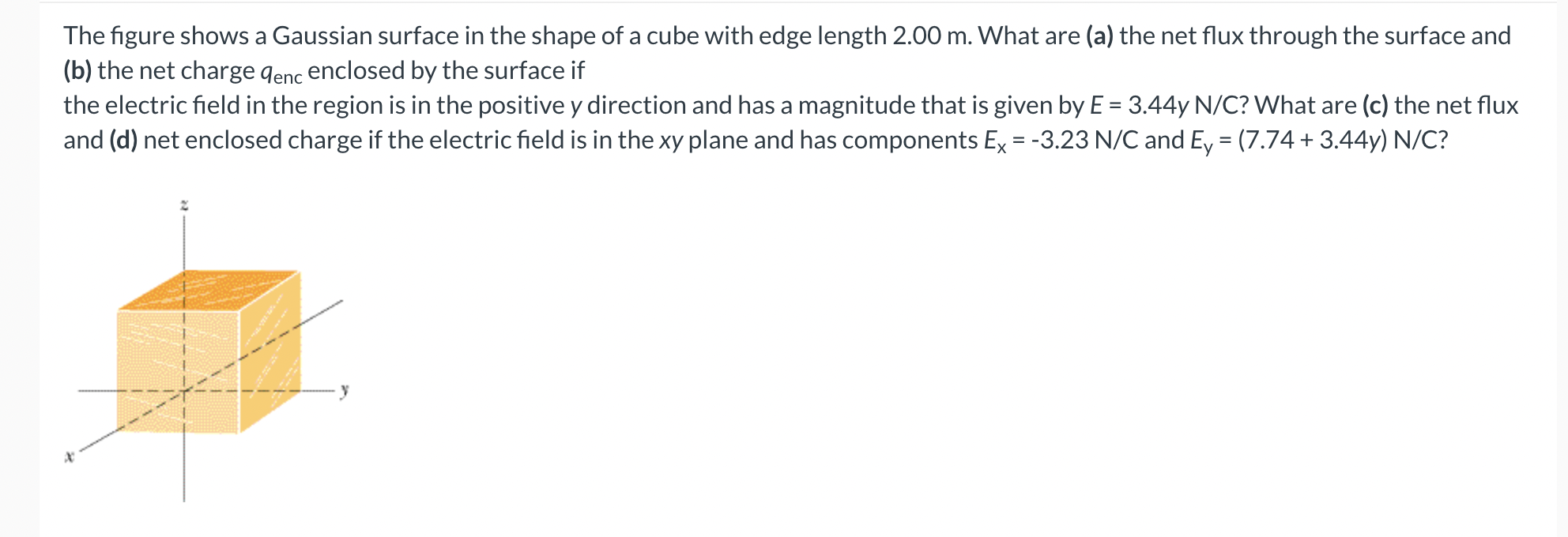 Solved The figure shows a Gaussian surface in the shape of a | Chegg.com