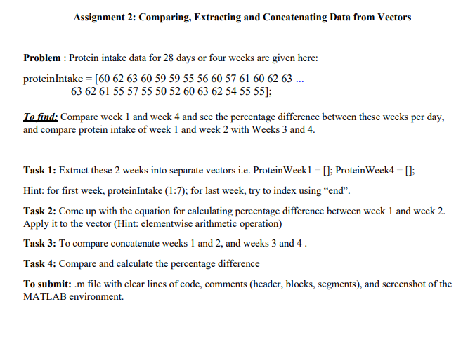 Solved Assignment 2 Comparing Extracting And Concatenating Chegg