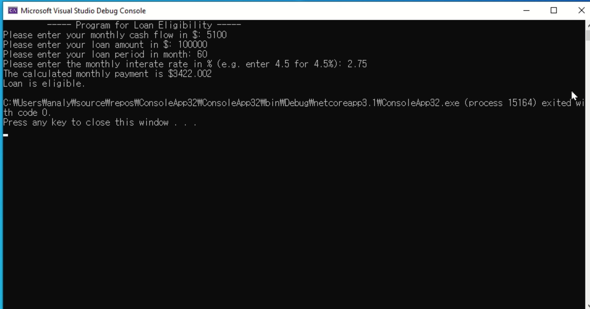 Solved Build a program using Visual Studio based on | Chegg.com