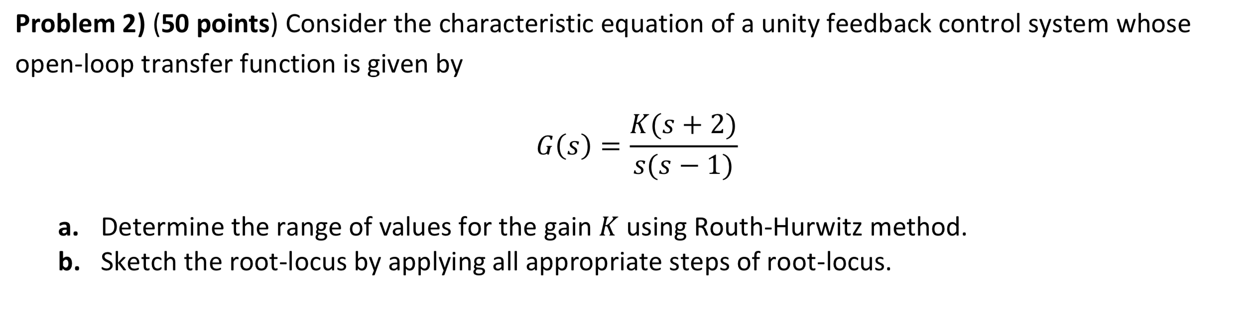 Solved Problem 2) (50 points) Consider the characteristic | Chegg.com