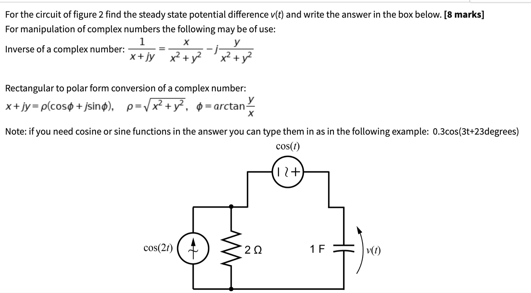 Solved For the circuit of figure 2 find the steady state | Chegg.com