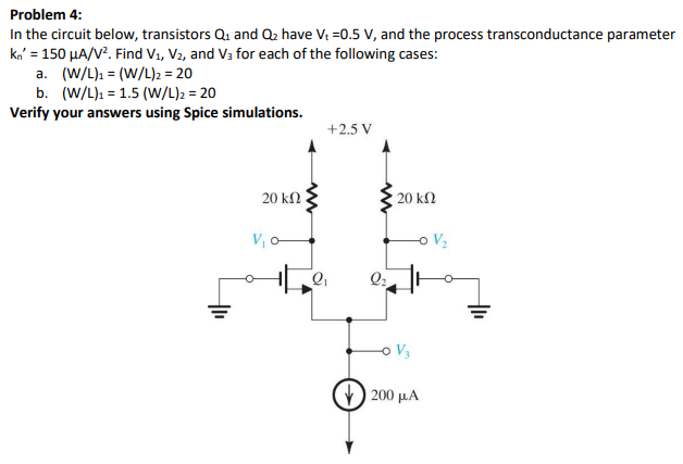 Note that SPICE circuit simulations are required from | Chegg.com