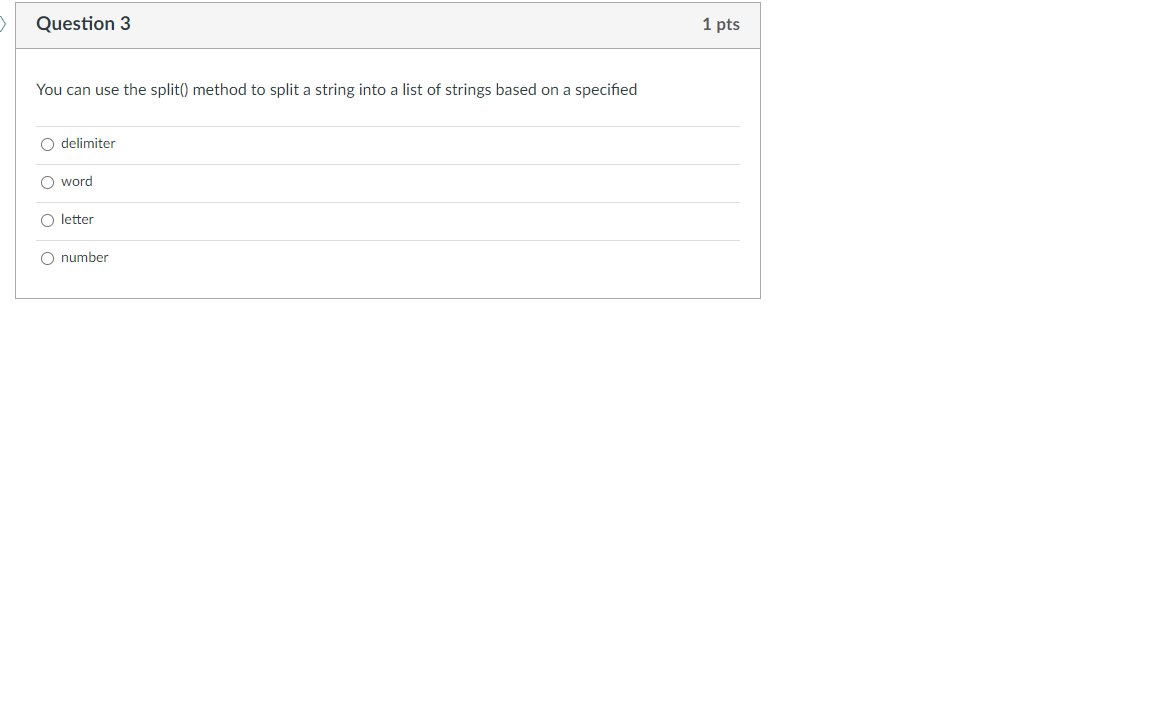Solved You can use the split() method to split a string into | Chegg.com