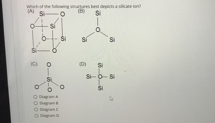 Solved Which of the following structures best depicts a | Chegg.com