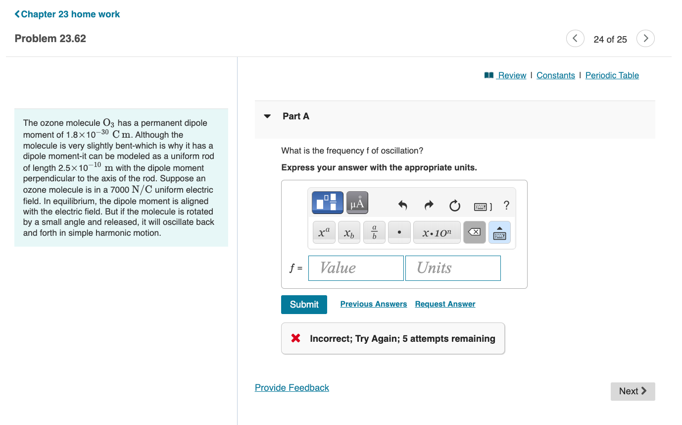 Solved meview I Constants I Periodic Table The ozone | Chegg.com