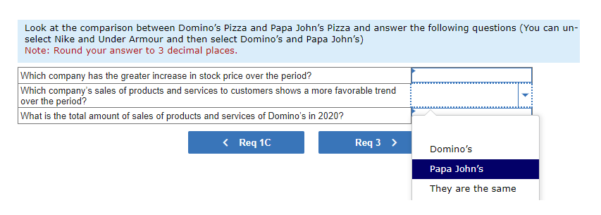 Solved RϵLook at the comparison between Nike and Under | Chegg.com