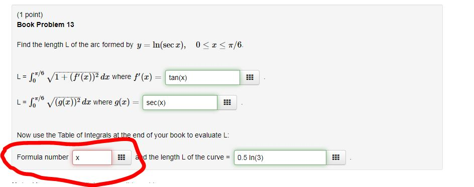 Solved (1 point) Book Problem 18 Find the length L of the | Chegg.com