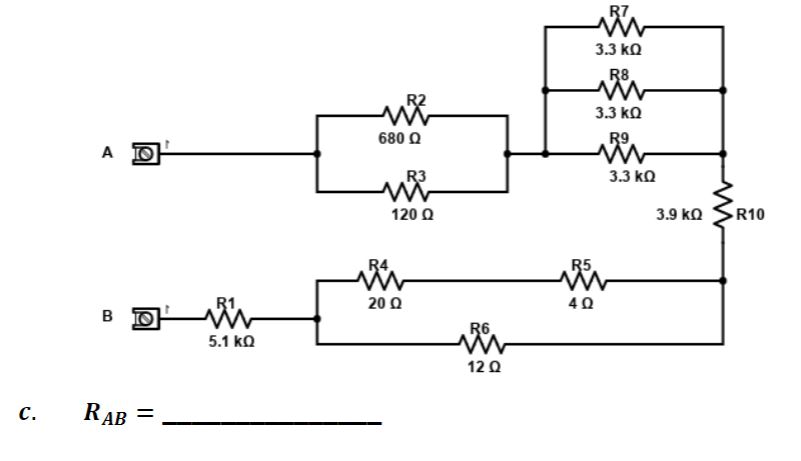 Solved Solve for the equivalent resistance of the entire | Chegg.com