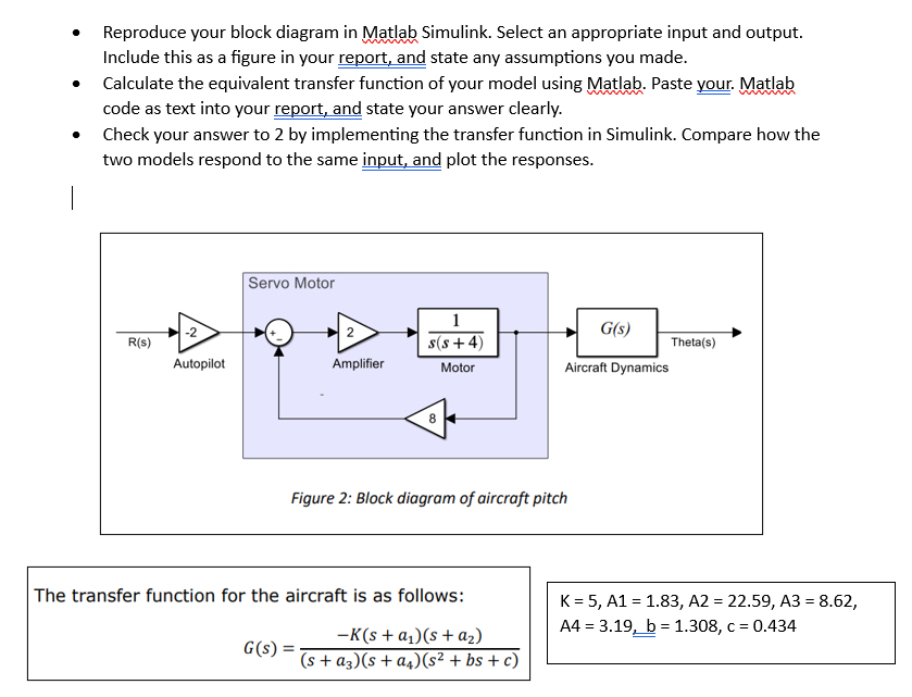 Reproduce your block diagram in Matlab Simulink. | Chegg.com