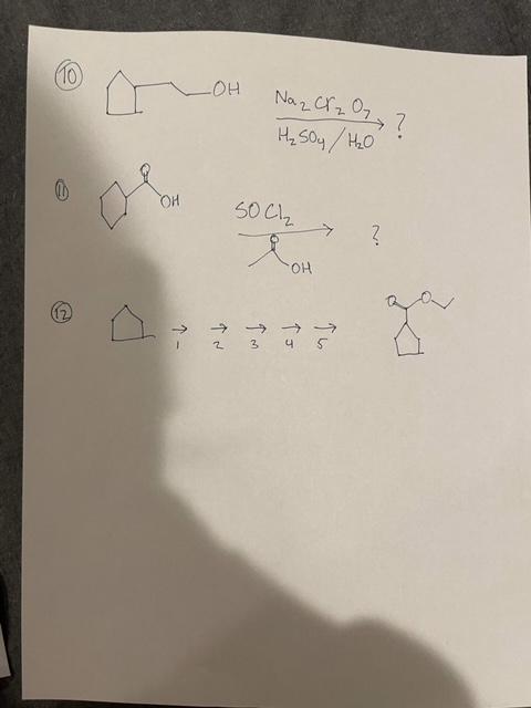Solved HELP! need to know the products for the first two and | Chegg.com