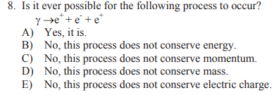 Solved 8. Is it ever possible for the following process to | Chegg.com