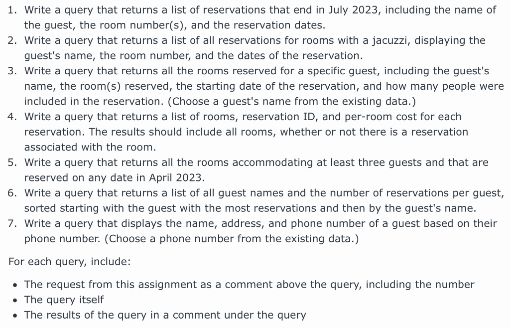 Solved SQL Queries for this Database. Provided are the ERD, | Chegg.com