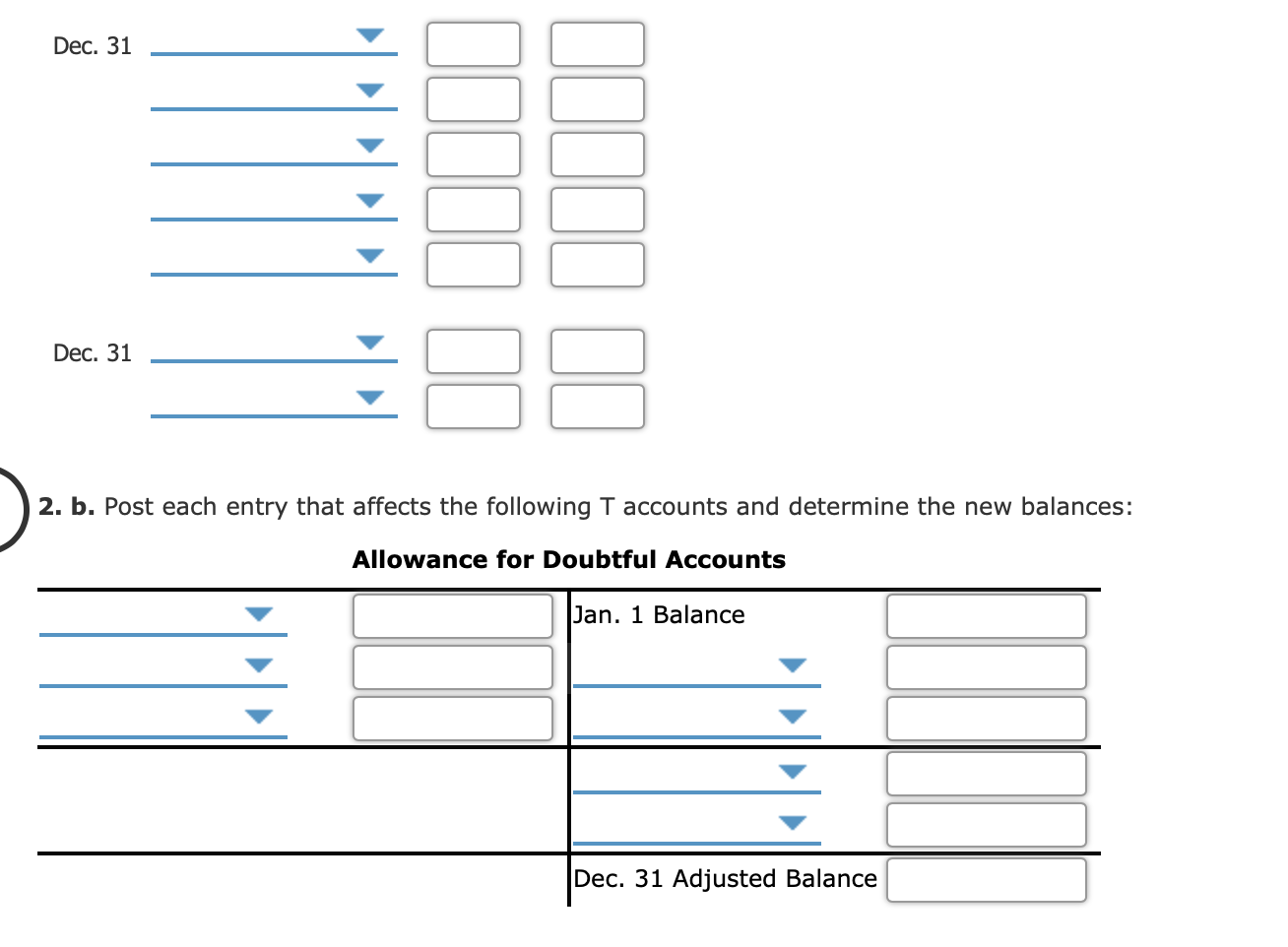 Solved Allowance method entries The following transactions | Chegg.com