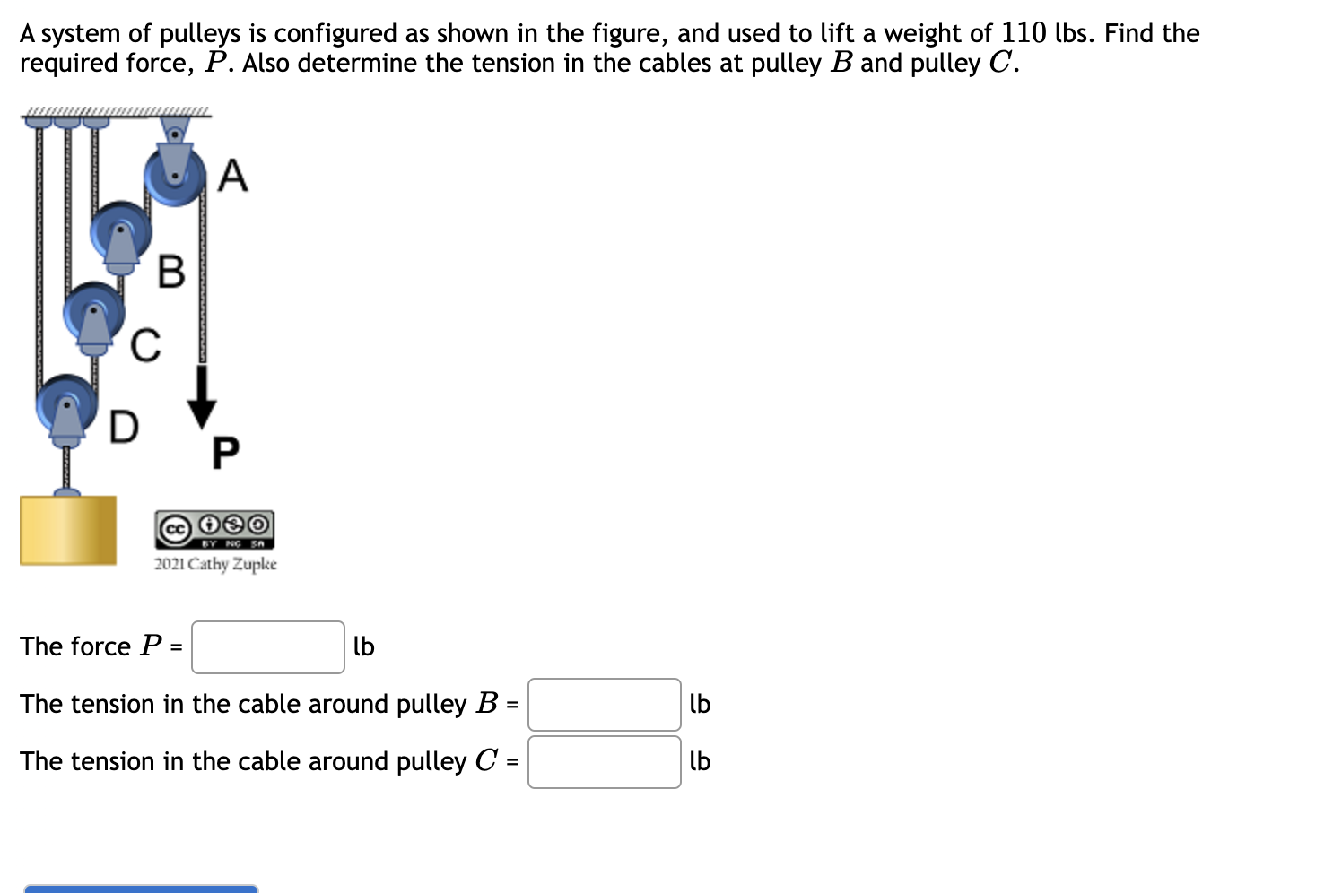 Solved by an EXPERT A system of pulleys is configured as shown in the ...