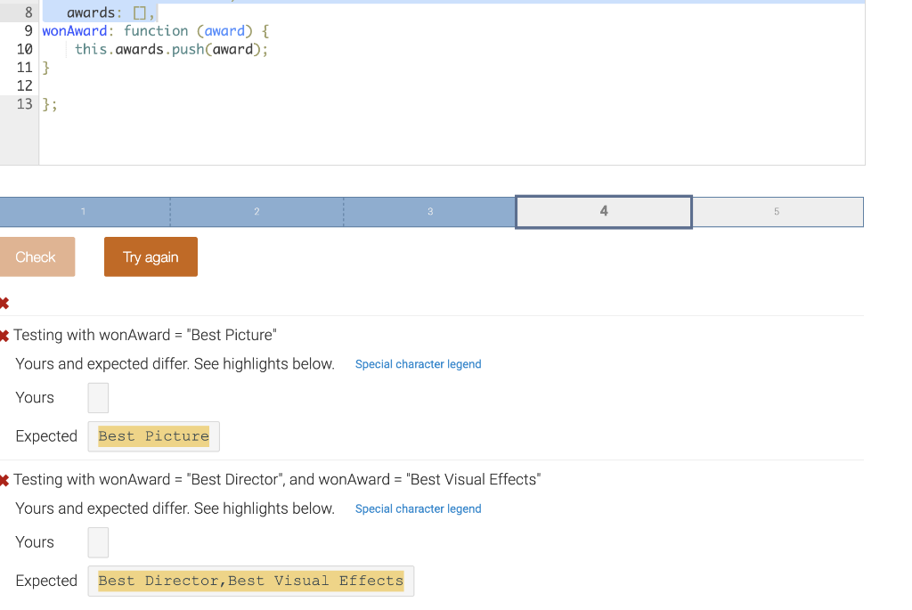 Solved Define a setter function named wonAward() that takes | Chegg.com Solved Define a setter function named wonAward() that takes | Chegg.com