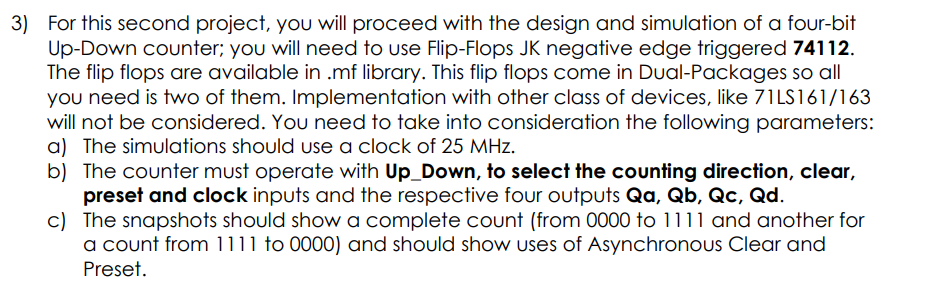 Solved d) Schematic Diagrams. Make sure all input and output | Chegg.com