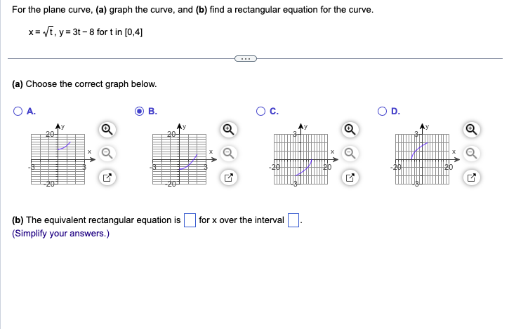 Solved For the plane curve, (a) graph the curve, and (b) | Chegg.com
