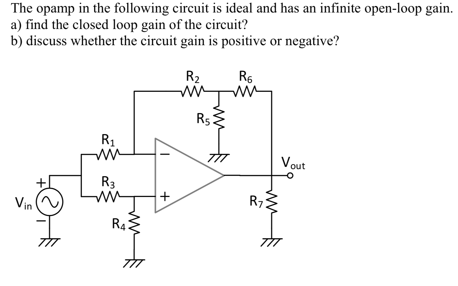 Solved The opamp in the following circuit is ideal and has | Chegg.com