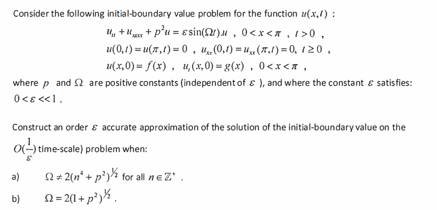 9 Consider the following initial-boundary value | Chegg.com