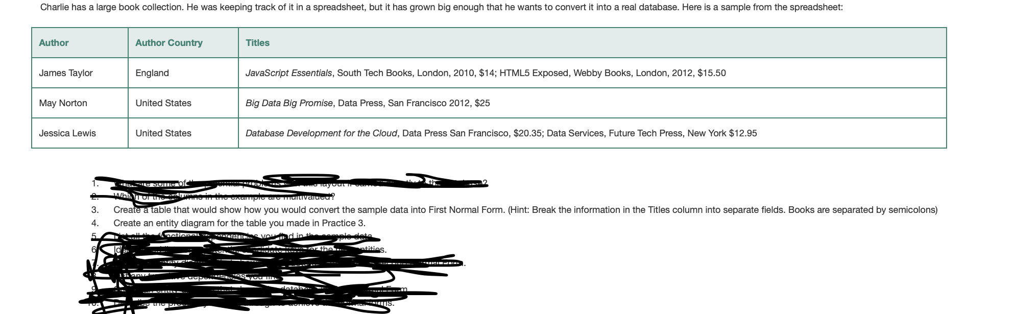 Solved Charlie has a large book collection. He was keeping | Chegg.com