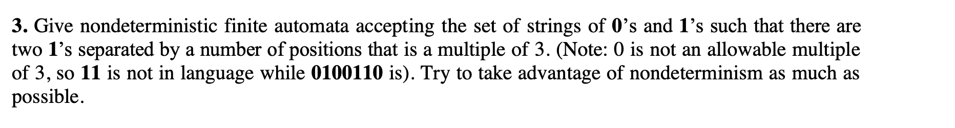 Solved 3. ﻿Give nondeterministic finite automata accepting | Chegg.com