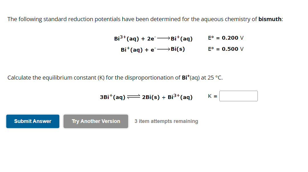 Solved The following standard reduction potentials have been | Chegg.com