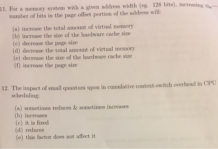 Solved 2. The base register for a process address space | Chegg.com
