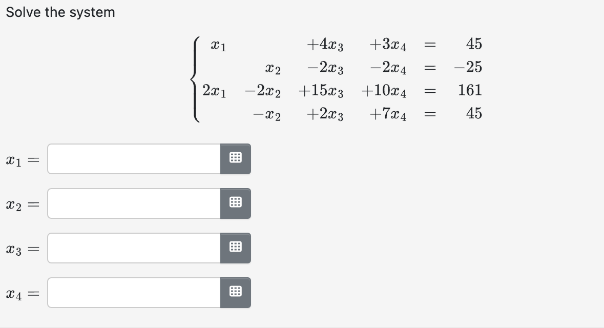 Solved Solve the system | Chegg.com