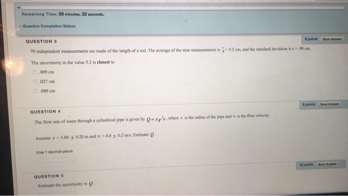 Solved 79 independent measurements are made of the length of | Chegg.com